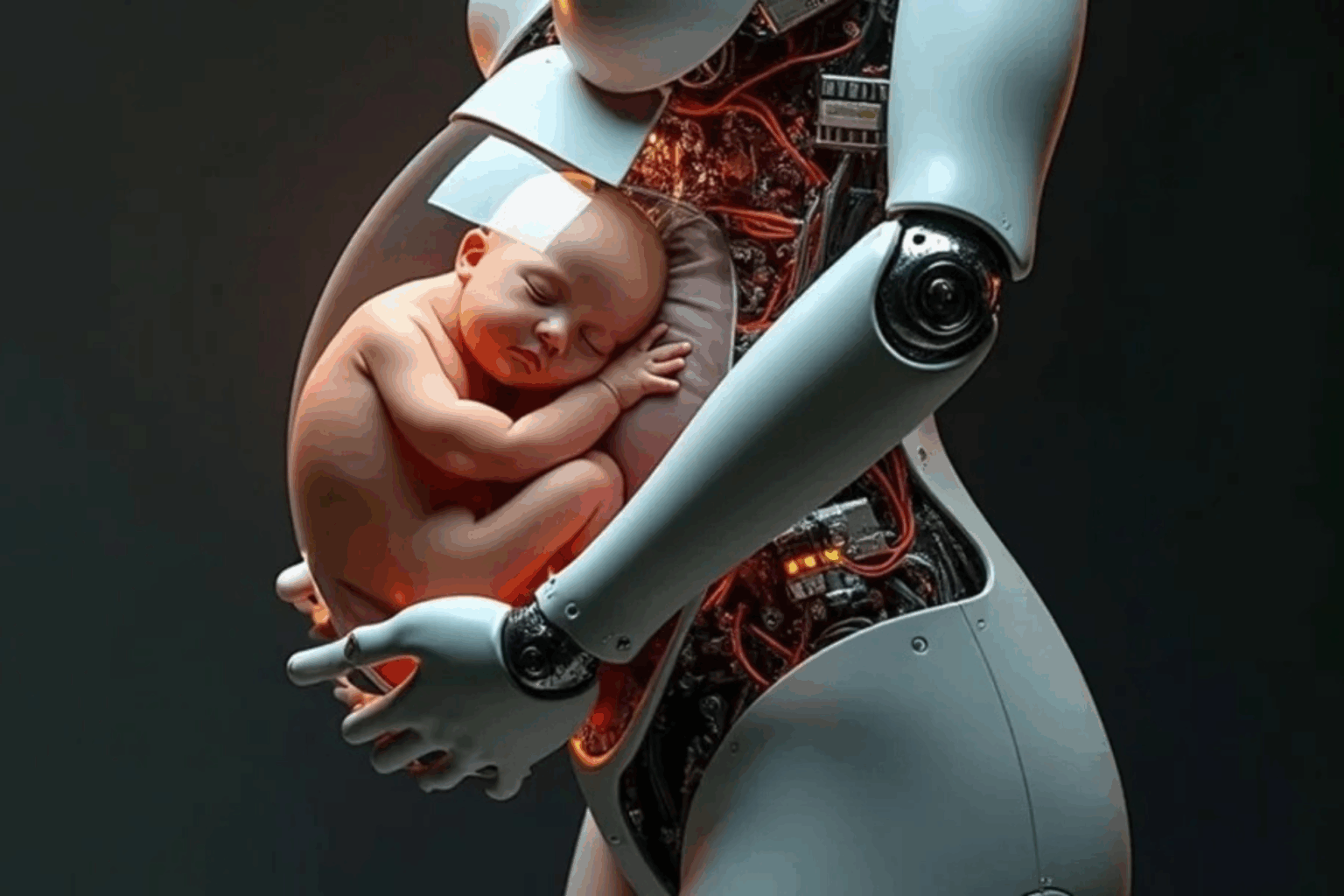 Científicos chinos desarrollan el primer robot humanoide gestante